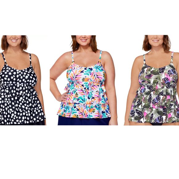 Island Escape | Swim | Nwt Island Escapes Womens Square Neck Underwire ...